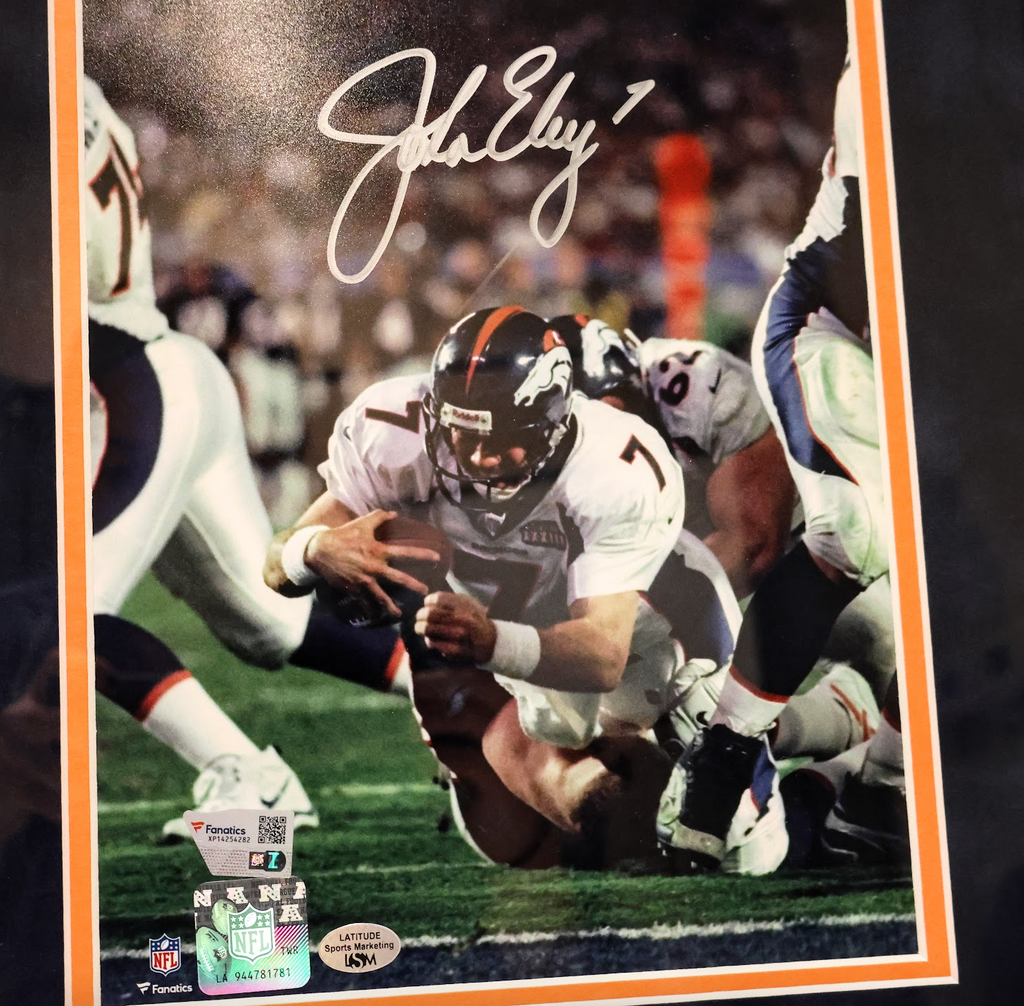 Peyton Manning & John Elway Denver Broncos Signed 8x10 Photos with Del ...
