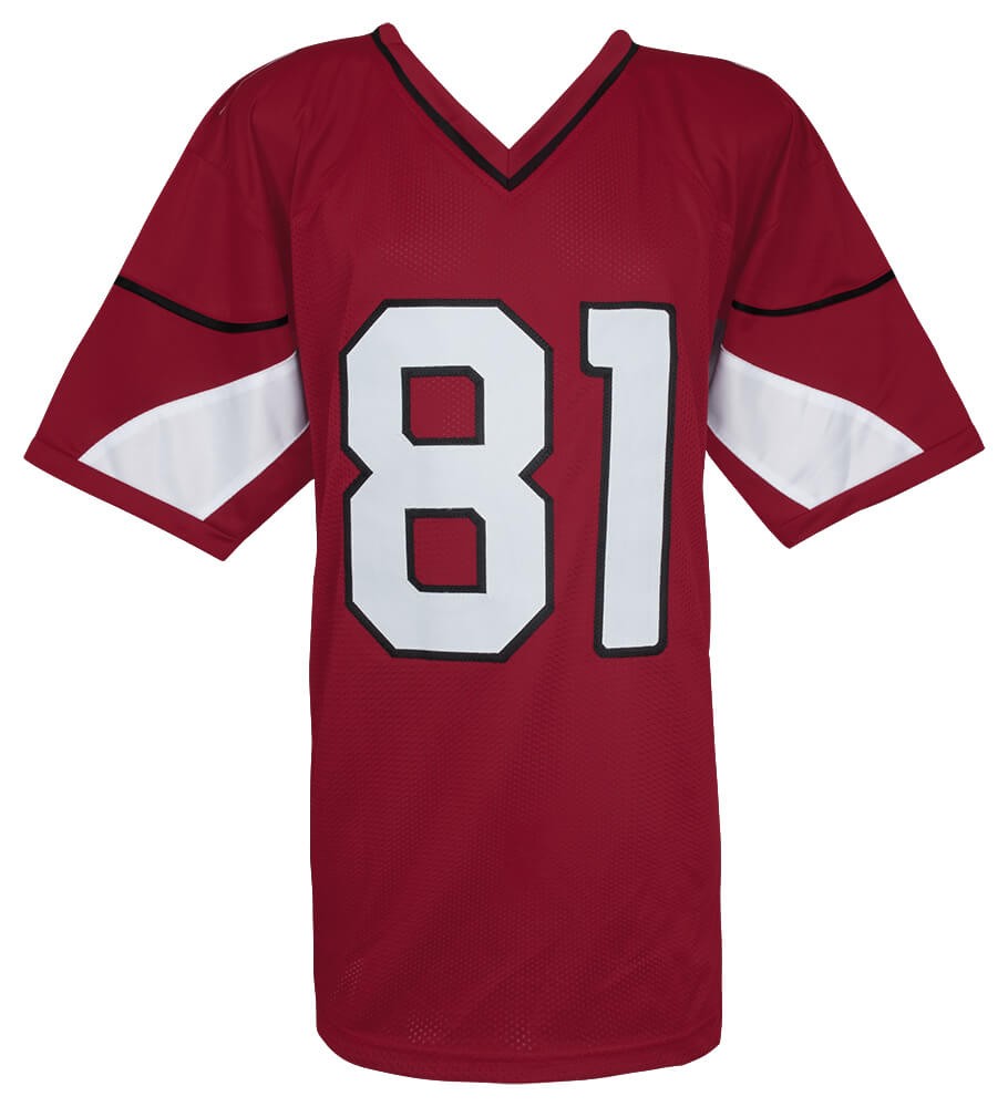 Anquan Boldin (CARDINALS) Signed Red Custom Football Jersey - (SCHWART – Super Sports Center