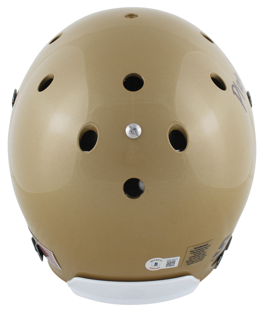 Notre Dame Kyle Hamilton "PLAC" Signed Schutt Full Size Rep Helmet W/ – Super Sports Center