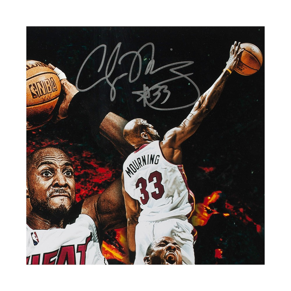 Alonzo Mourning Autographed "Zo" Collage 16 x 20 – Super Sports Center