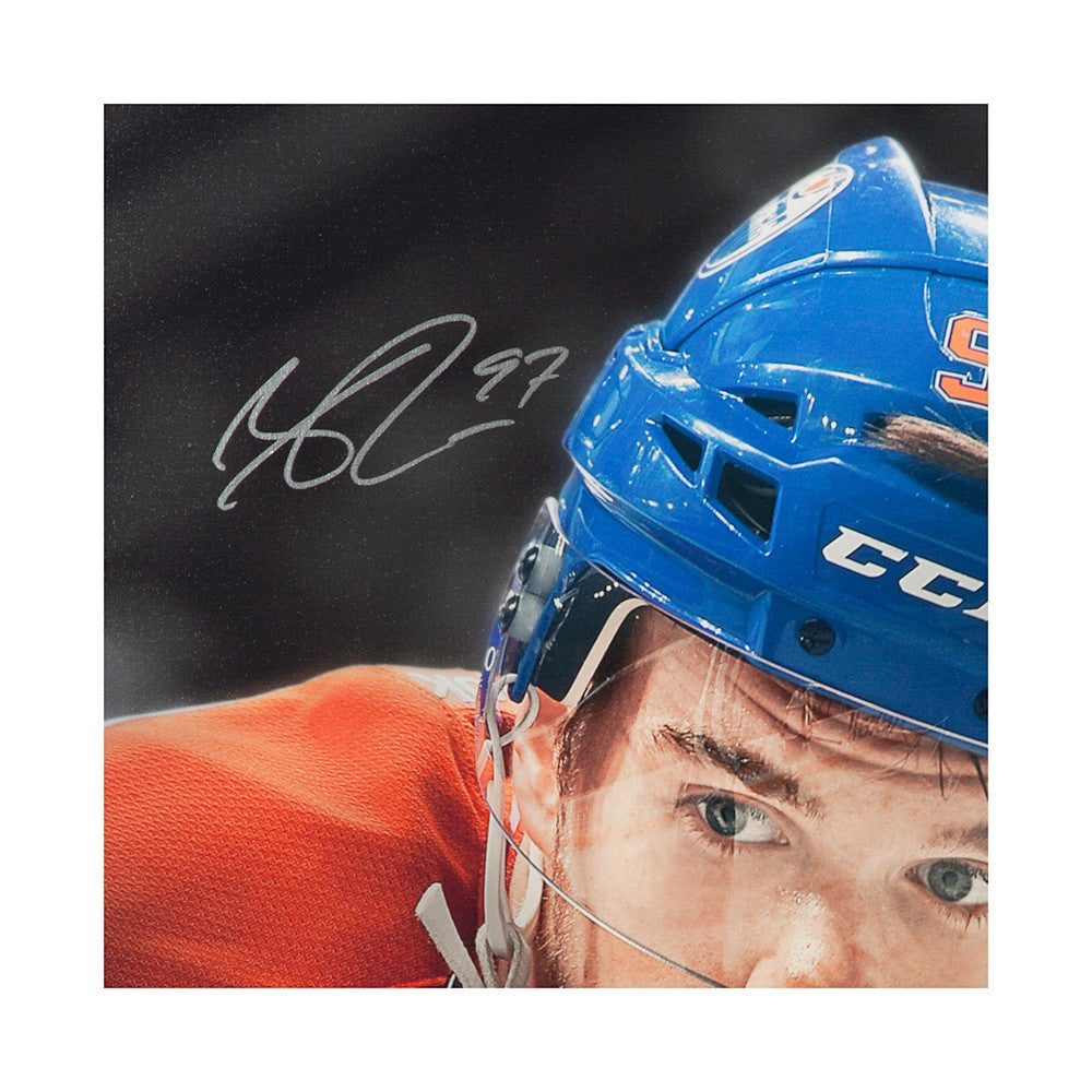 Connor McDavid Autographed Up Close & Personal 20 x 24 Canvas – Super ...