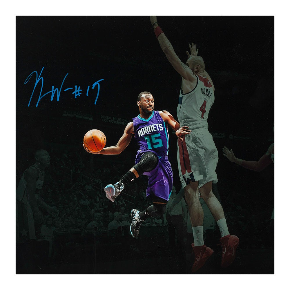 Kemba Walker Autographed Wrap Around Pass Photo – Super Sports Center
