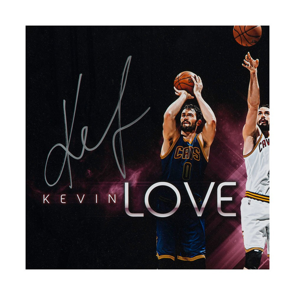 Kevin Love Autographed "For Three" 20 x 16 – Super Sports Center