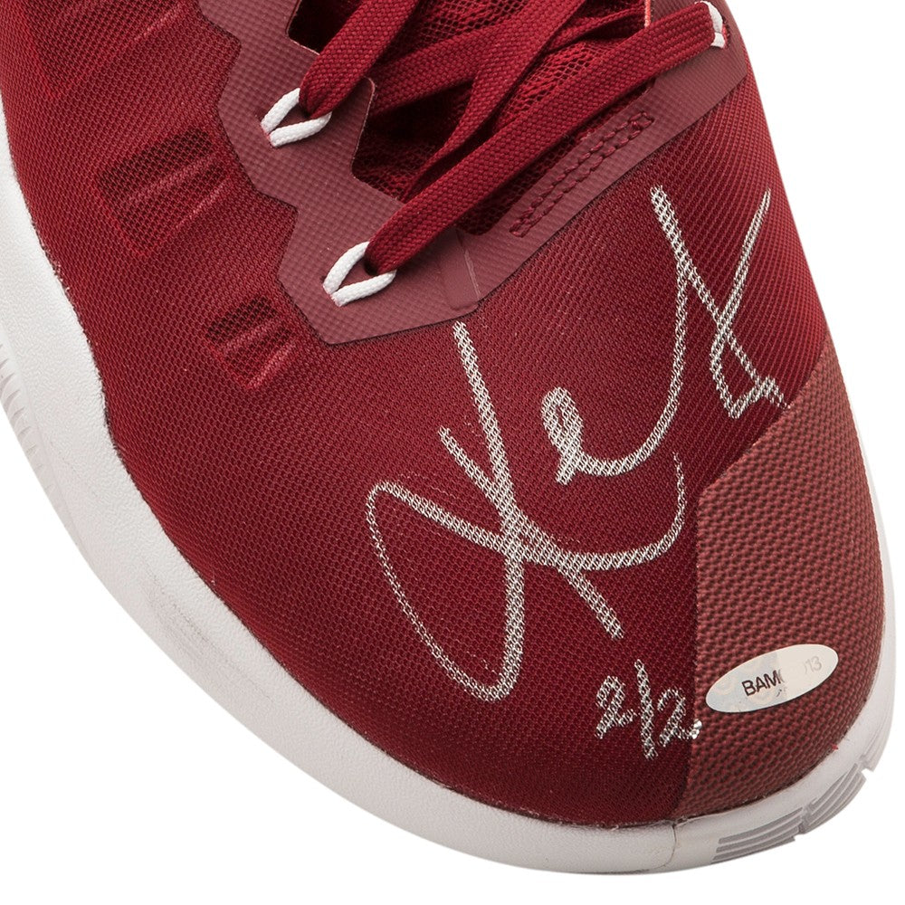 Kevin Love Autographed & Inscribed 2016-17 Nike Hyperdunk Wine/Wine Sw ...