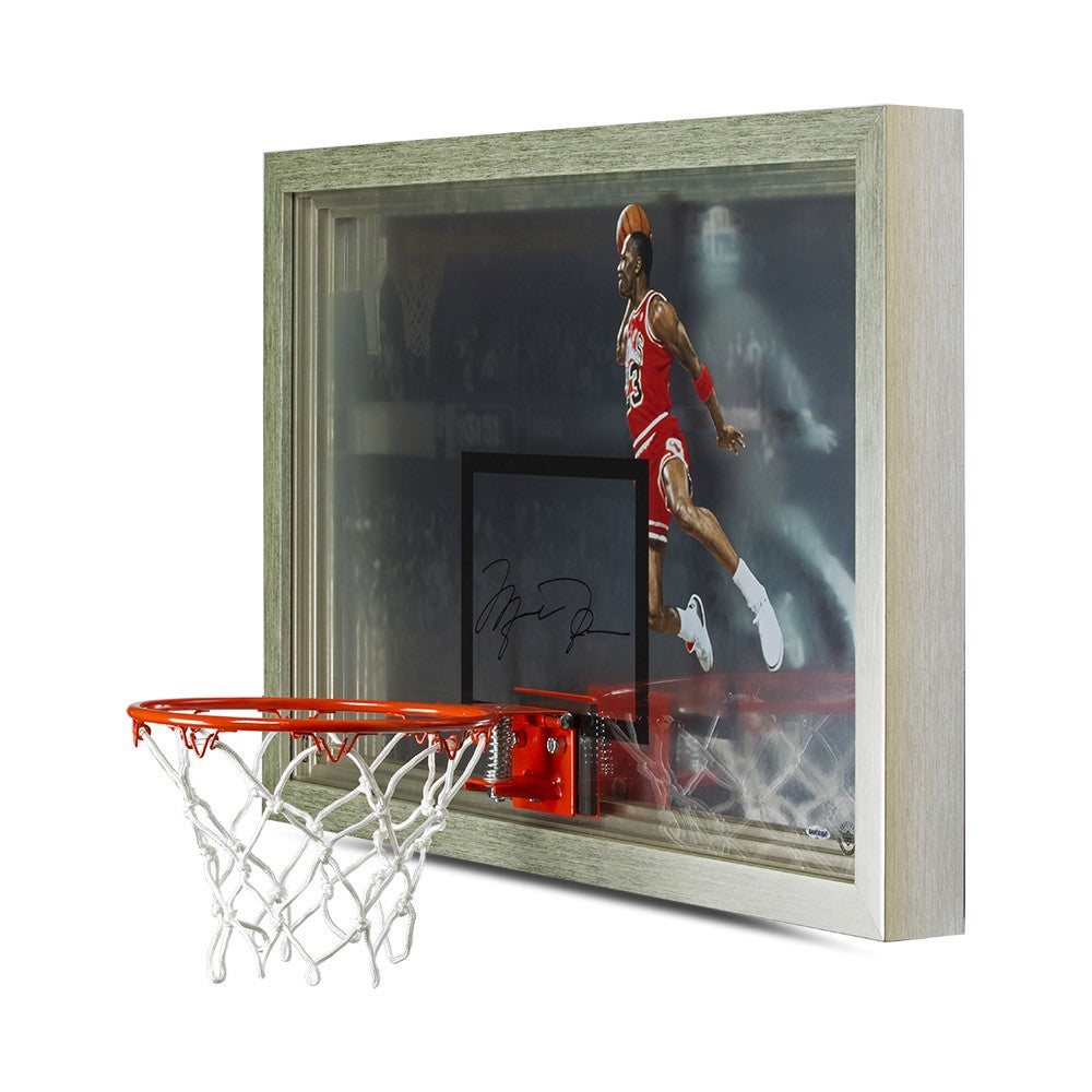 Michael Jordan Autographed 1988 Slam Dunk Backboard – Super Sports Center
