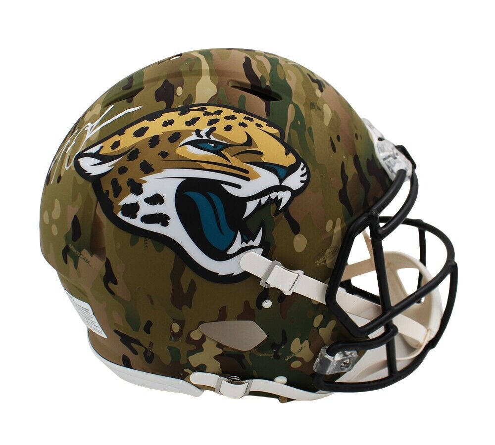 Trevor Lawrence Signed Jacksonville Jaguars Speed Authentic Camo NFL H ...