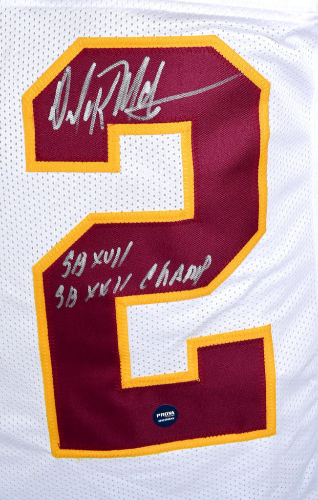 Dexter Manley Autographed Pro Style White Jersey w/SB Champs- Prova *S ...