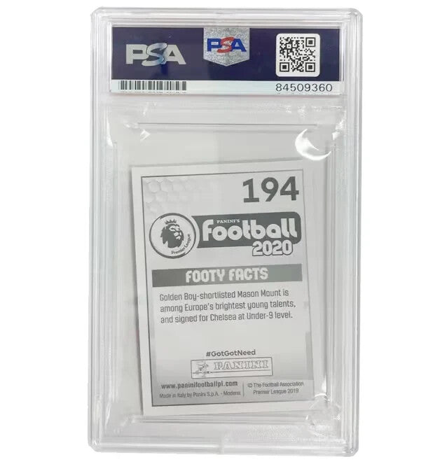 Mason Mount Signed 2020 Panini Premier League Holo Sticker - PSA Authe ...