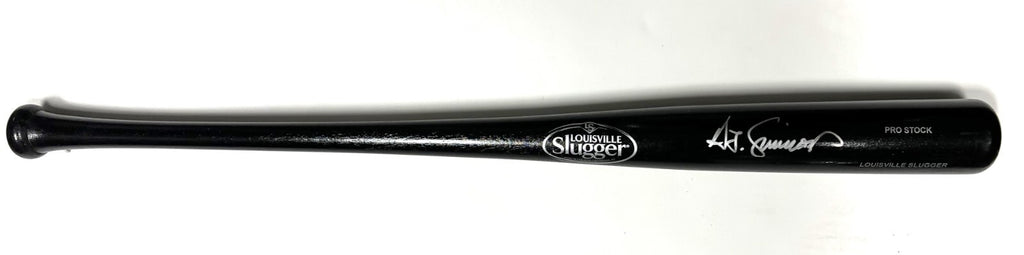 ST. LOUIS CARINALS TED SIMMONS Signed Louisville Slugger Black Bat AUT ...