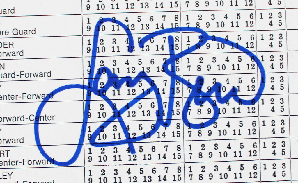 Magic Johnson & Larry Bird Signed 1979 NCAA Final Scorecard BAS Wit #1 ...