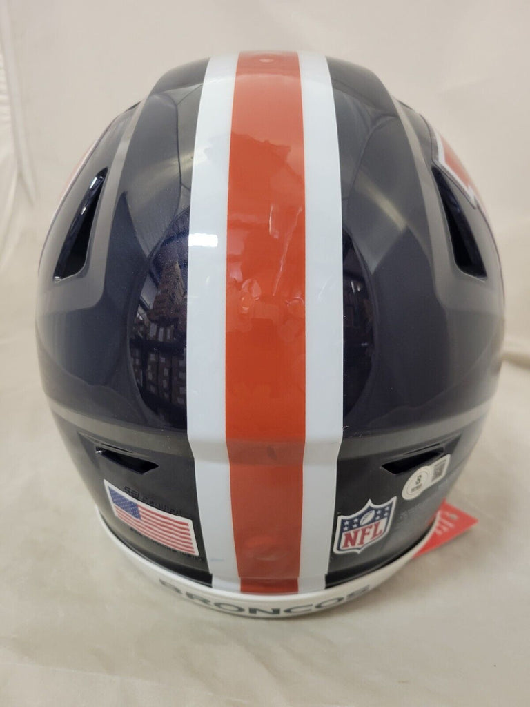 BO NIX SIGNED DENVER BRONCOS COLOR RUSH SPEEDFLEX AUTHENTIC HELMET BEC ...