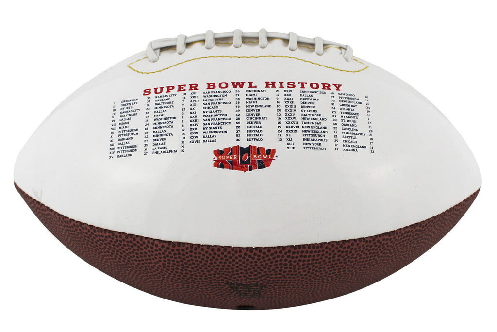 Super Bowl XLIV White Panel Logo Football Un-signed – Super Sports Center