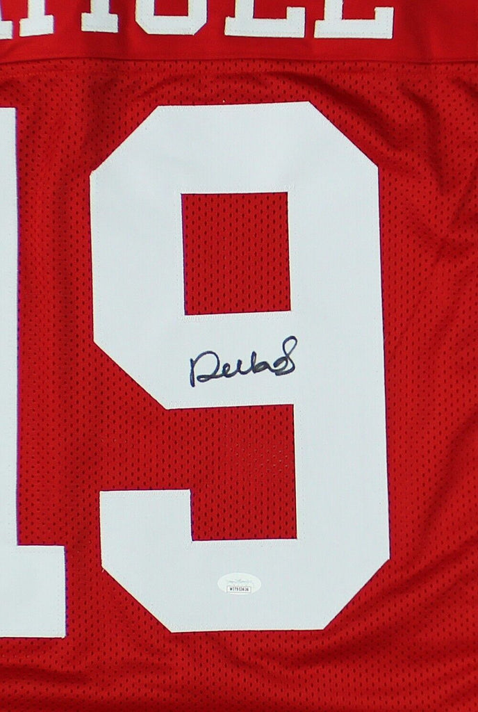 Deebo Samuel Signed San Francisco Custom Throwback Red Jersey – Super ...