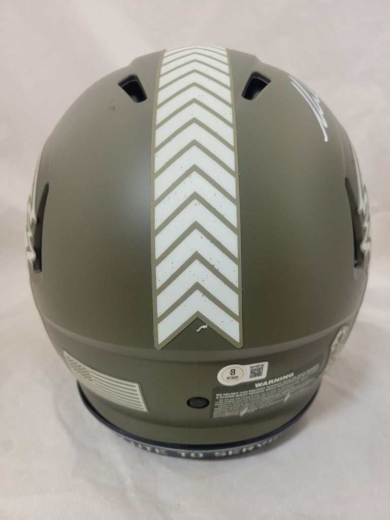 MIKE EVANS SIGNED TAMPA BAY BUCCANEERS STS SPEED AUTHENTIC HELMET BAS ...
