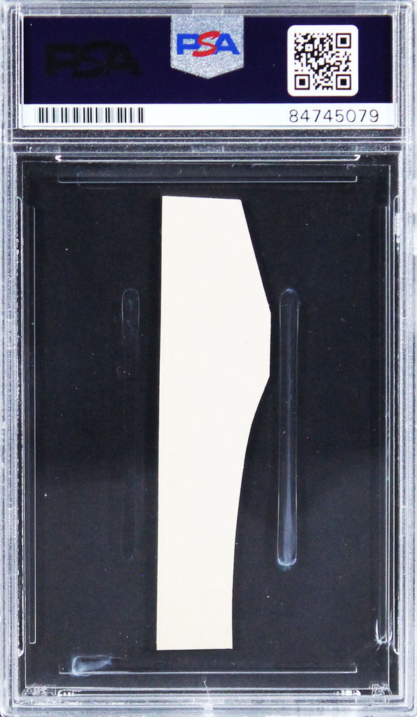 Yankees Babe Ruth Authentic Signed .65x3.25 Cut Sig Auto NM-MT 8 PSA/D ...