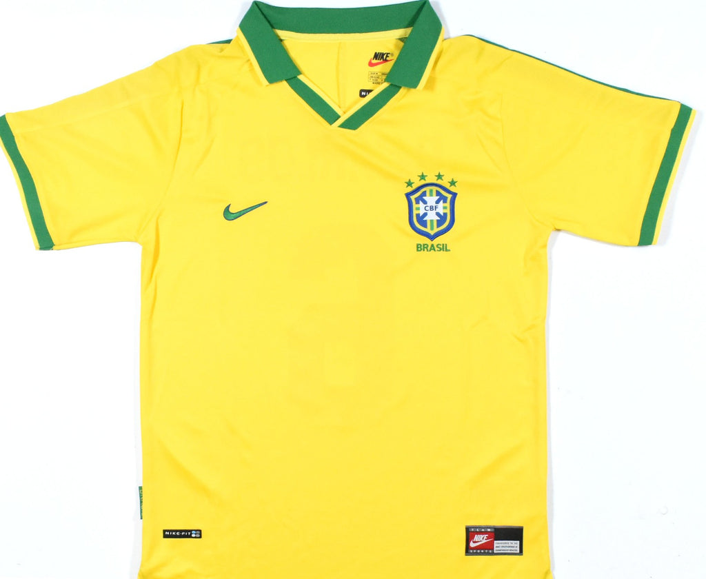 Roberto Carlos Signed Brazil FC Home Yellow Soccer Jersey #6 Beckett W ...