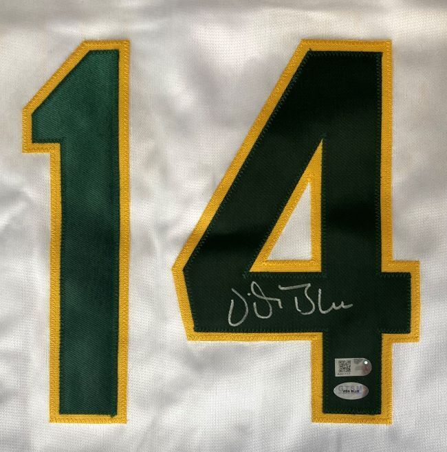 Vida Blue Oakland Signed White Baseball Jersey Sports Integrity – Super ...