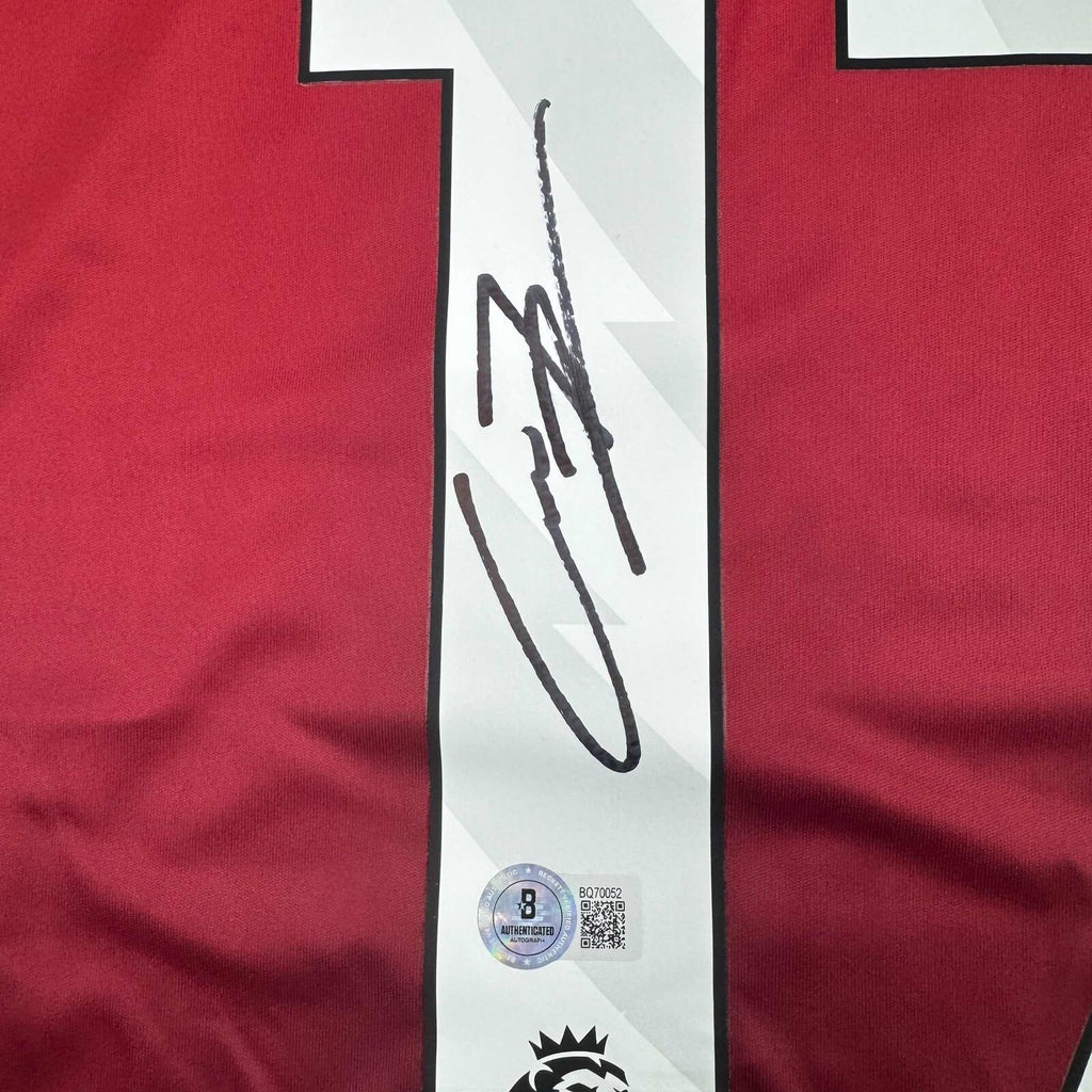 Framed Autographed/Signed Alejandro Garnacho 35x39 ManU Jersey Beckett ...