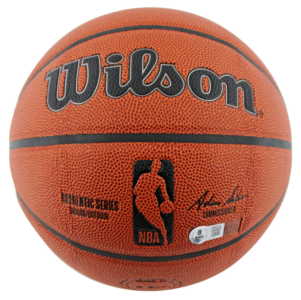 Kings Domantas Sabonis Authentic Signed Wilson Basketball BAS Witnesse ...
