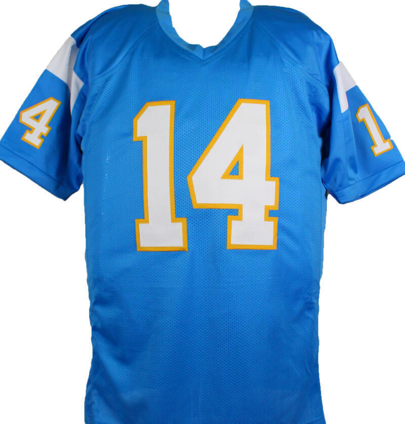 Dan Fouts Autographed Light Blue Pro Style Jersey- Beckett W Hologram ...