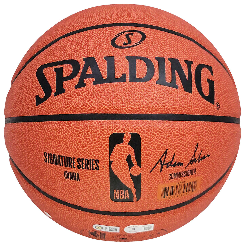 JORDAN POOLE AUTOGRAPHED SPALDING SERIES BASKETBALL WARRIORS BECKETT 2 ...