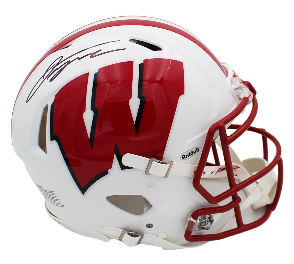 Jonathan Taylor Signed Wisconsin Badgers Speed Authentic NCAA Helmet ...