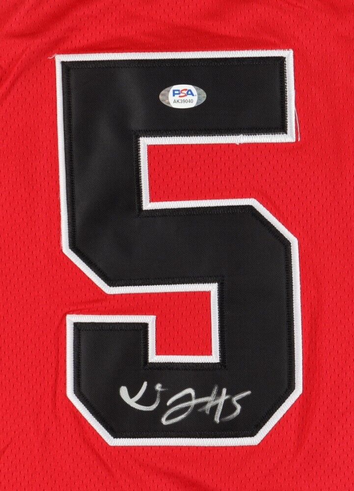 Derrick Jones Jr. Signed Chicago Bulls Jersey (PSA COA) Ex-UNLV / Powe ...