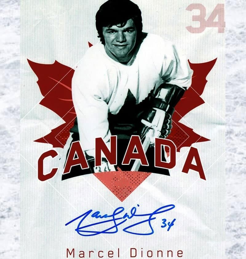 Marcel Dionne Signed Team Canada Logo Puck (COJO) 1972 Summit Series ...