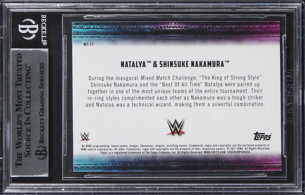 Natalya Neidhart Signed 2021 Topps WWE Coolest Mixed TT #MT11 Card BAS ...