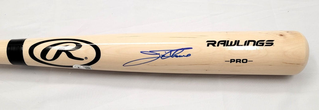Jim Thome Autographed Rawlings Tan Bat Indians Phillies White Sox Beck ...
