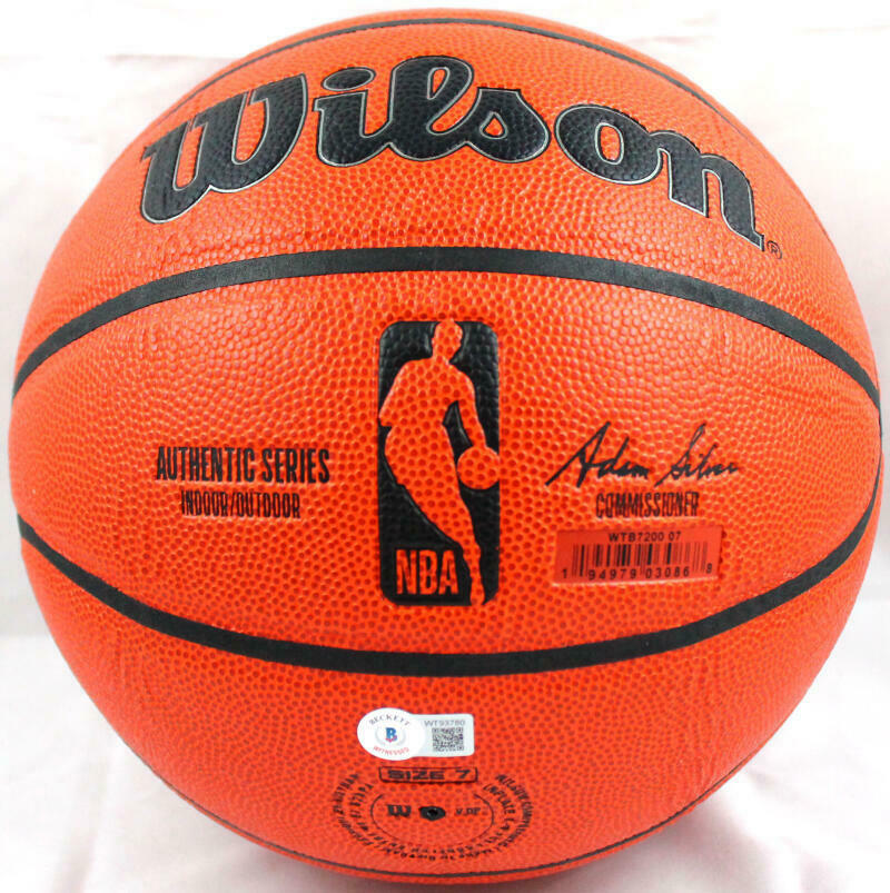 Mike Bibby Autographed Official NBA Wilson Basketball-Beckett W Hologr ...