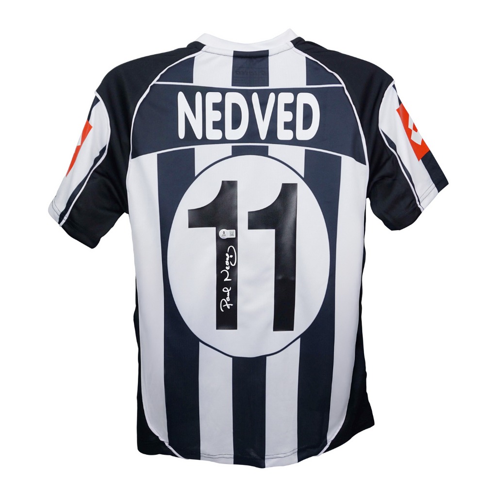 Pavel Nedved Signed Juventus FC Home Soccer Jersey #11 with Beckett Wi ...