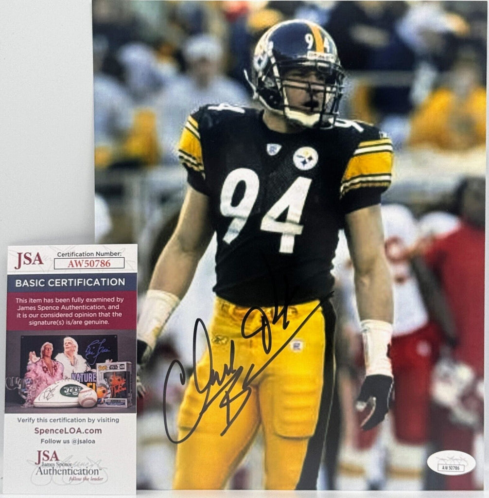Chad Brown (Steelers) Autographed 8x10 Photograph (James Spence COA ...