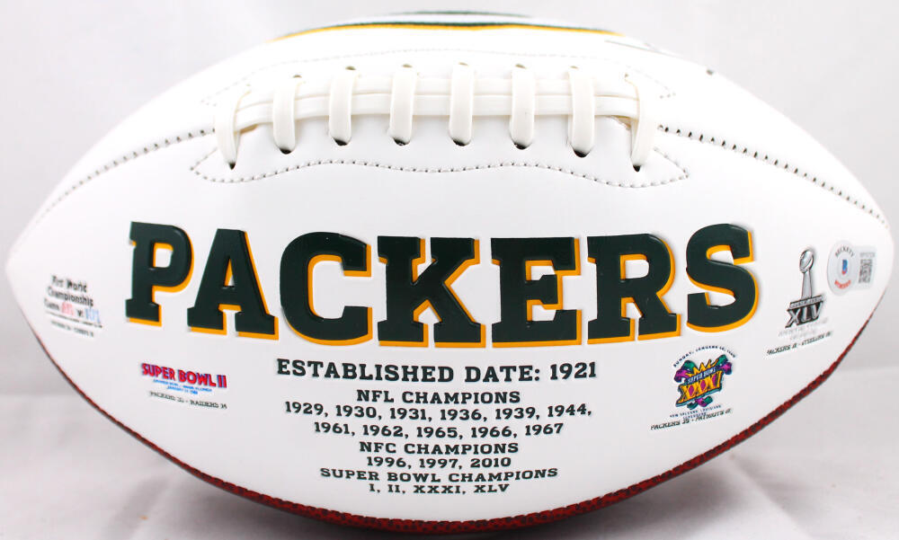 Christian Watson Autographed Green Bay Packers Logo Football-Beckett W ...