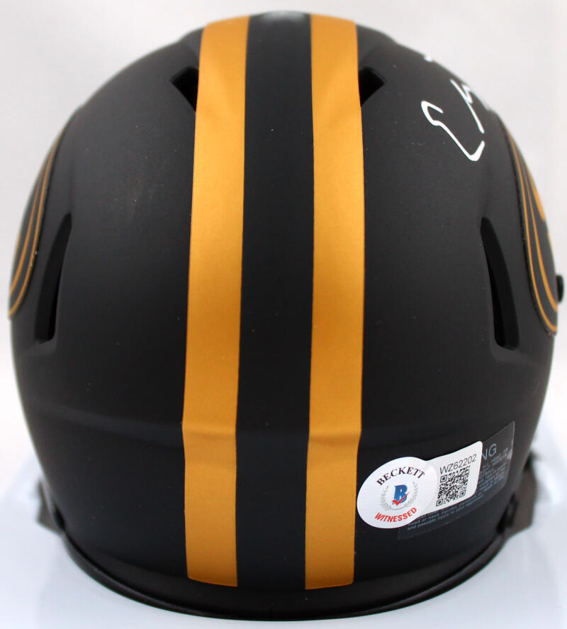 Elijah Mitchell Autographed 49ers Eclipse Speed Mini Helmet- Beckett W ...
