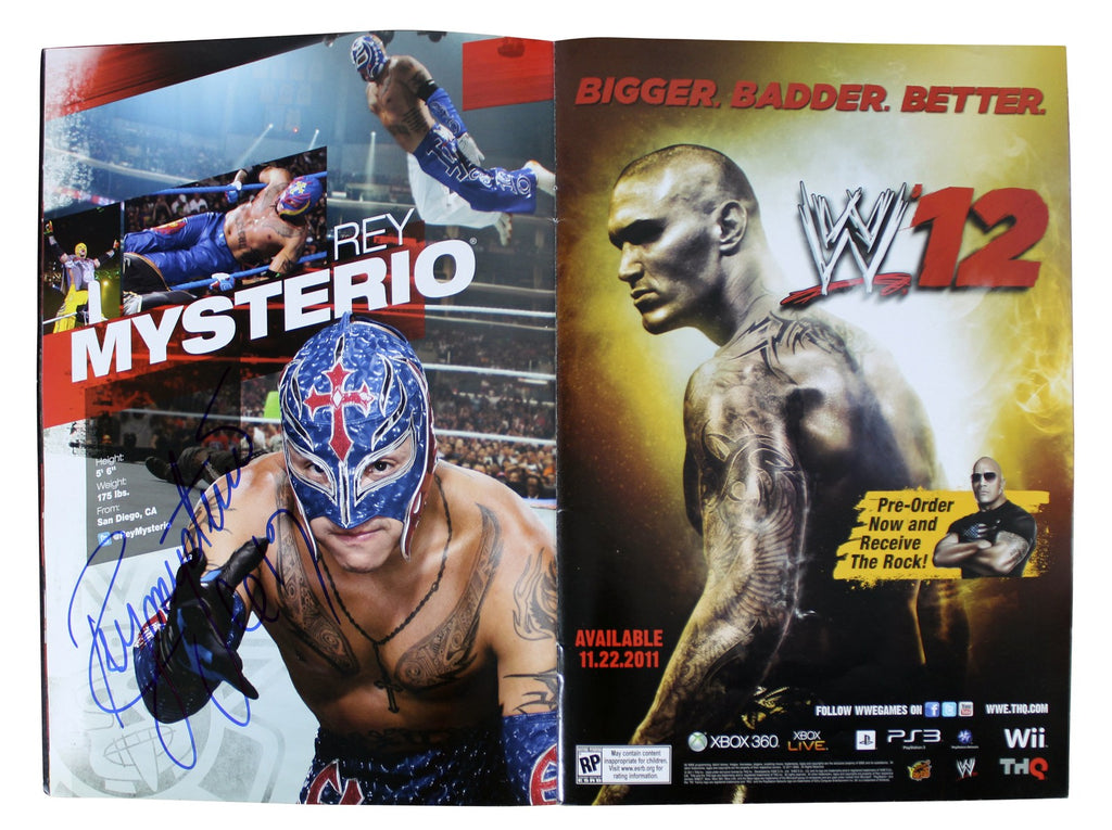 WWE Superstars (54) Rhodes, Kane, Sheamus, Mysterio Signed Official Pr ...