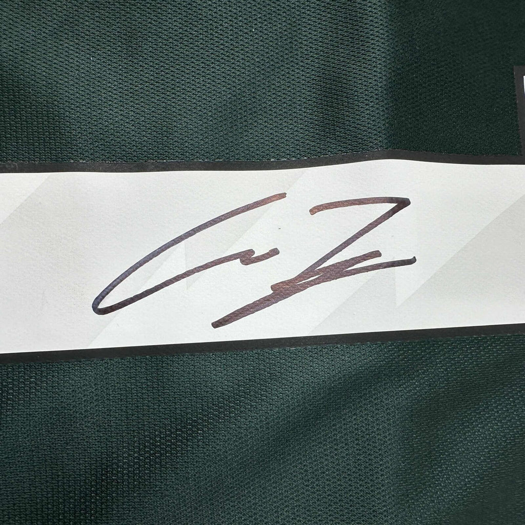 Autographed/Signed Alejandro Garnacho Manchester United Green Jersey B ...