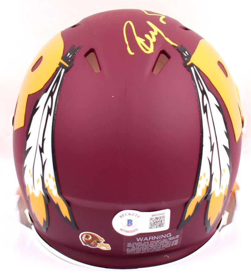 Ricky Sanders Autographed Washington Amp Speed Mini Helmet- Beckett W ...