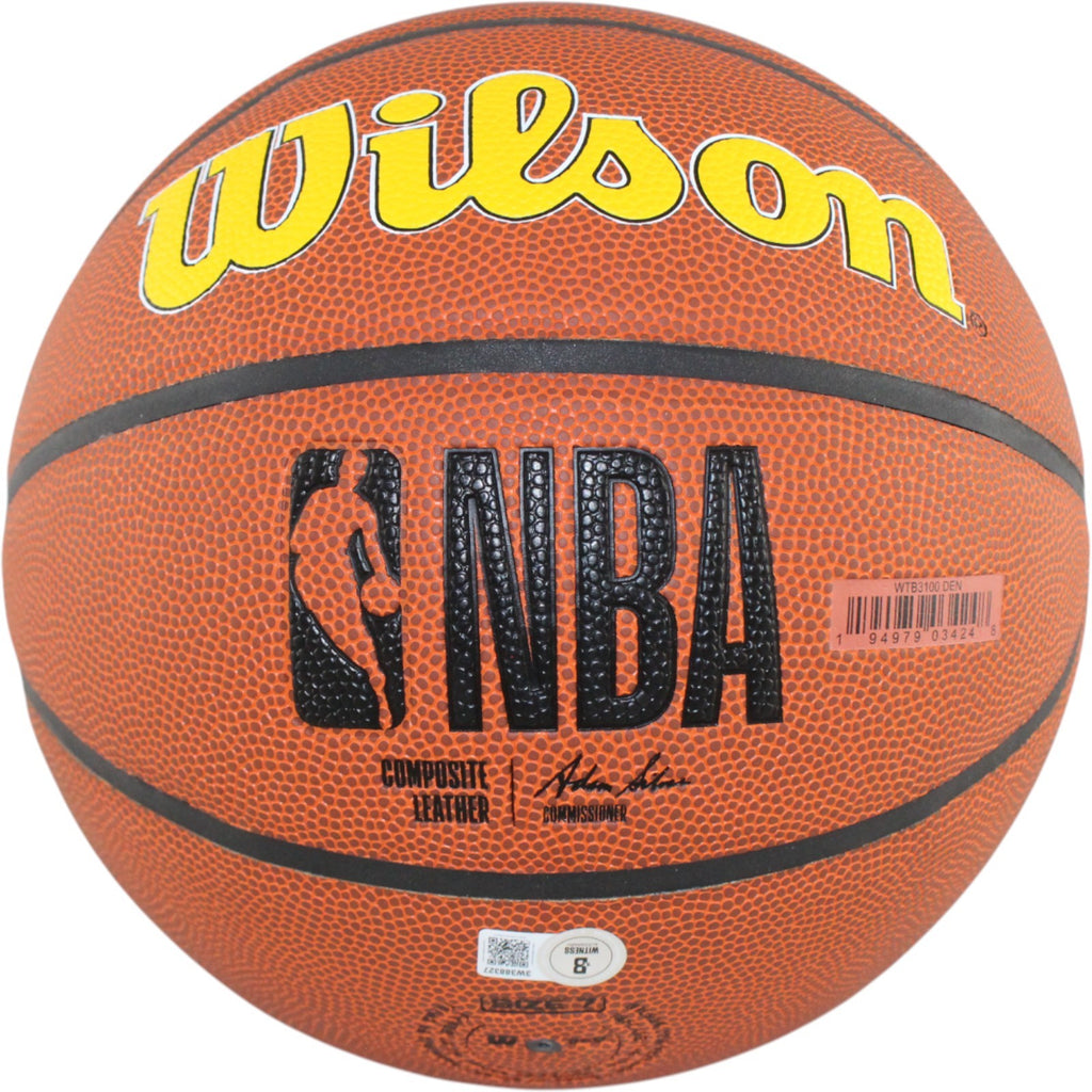 Chauncey Billups Signed Denver Nuggets Logo Basketball Beckett Witness ...