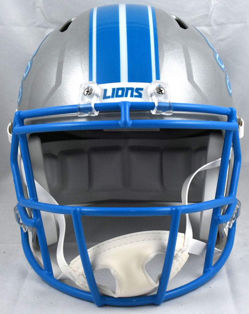 Calvin Johnson Autographed Detroit Lions F/S 2024 Speed Helmet- Becket ...