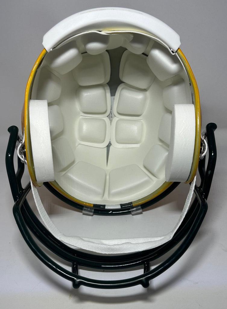 Packers SB Champ AARON RODGERS Signed Full Size Replica VSR4 Helmet AU ...