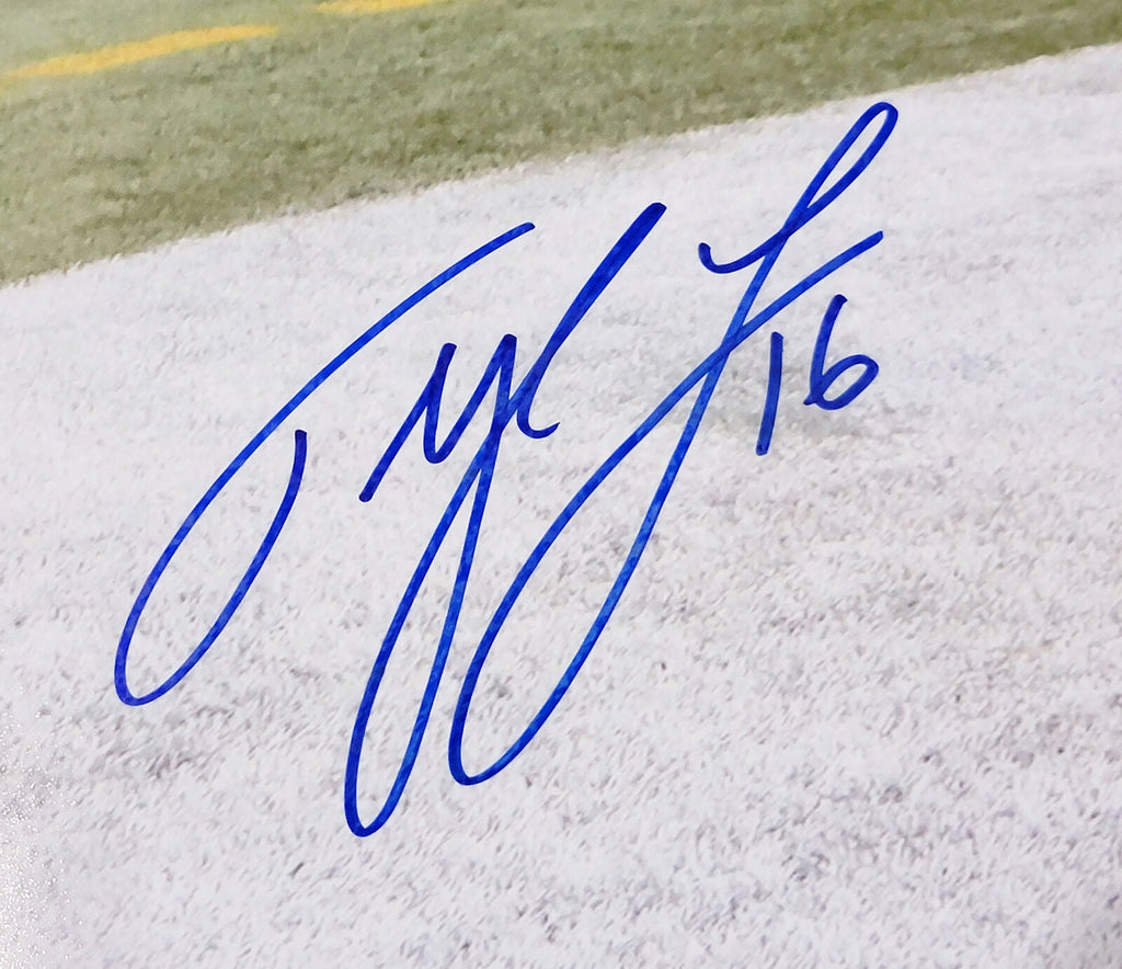 TYLER LOCKETT AUTOGRAPHED FRAMED 16X20 PHOTO SEAHAWKS TOE TAP TD MCS 2 ...