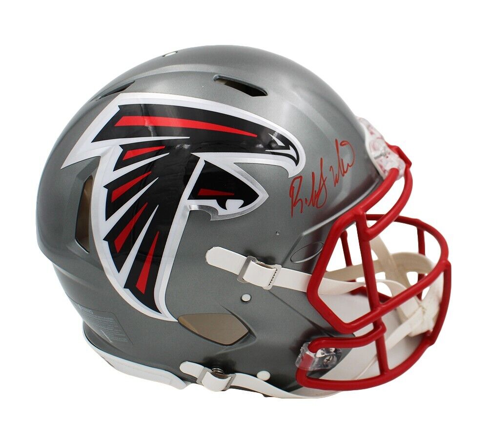 Roddy White Signed Atlanta Falcons Speed Authentic Flash NFL Helmet ...