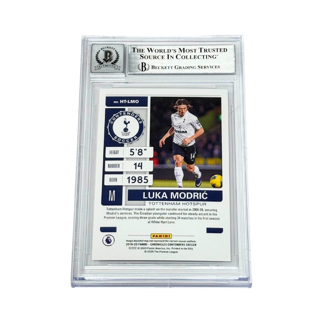 Luka Modric Signed 2019-20 Panini Contenders Historic Ticket #7 - BGS ...
