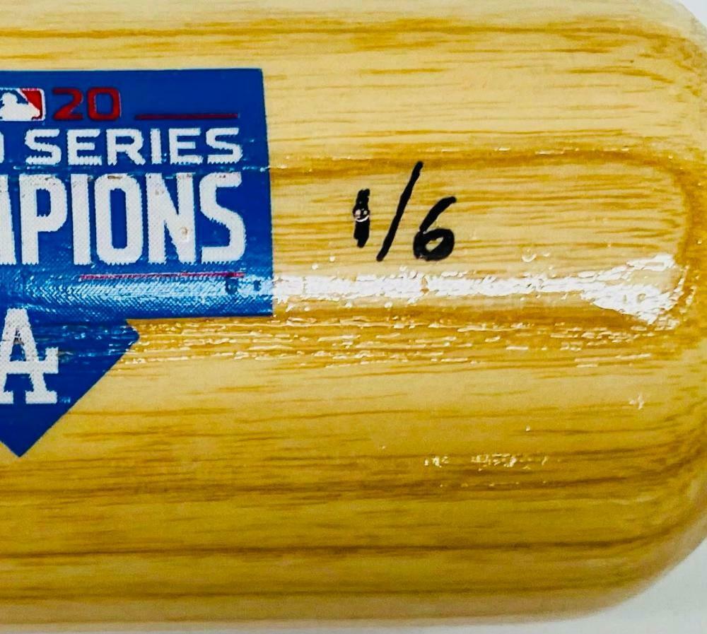 COREY SEAGER Autographed WS Statistic 2020 World Series Bat FANATICS L ...
