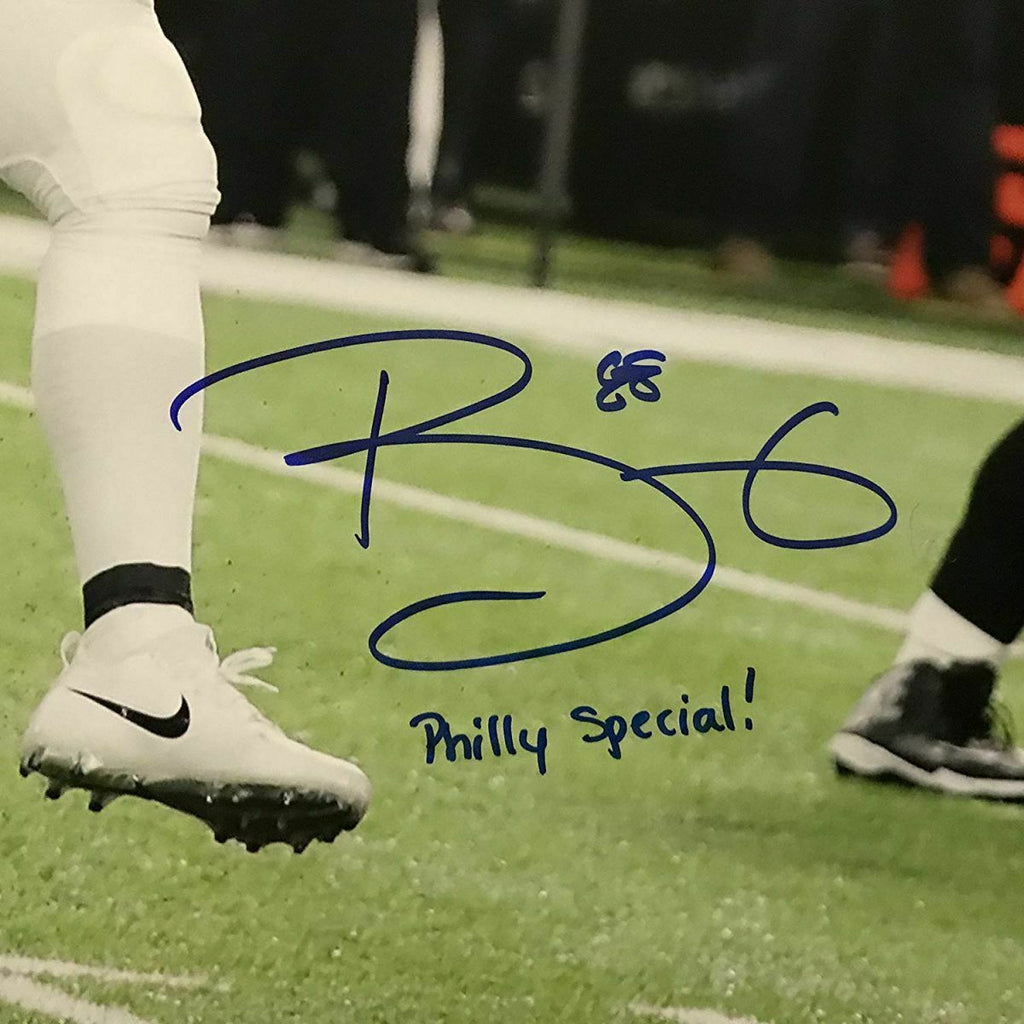 FRAMED Autographed/Signed TREY BURTON Inscr. Philly Special 16x20 Phot ...