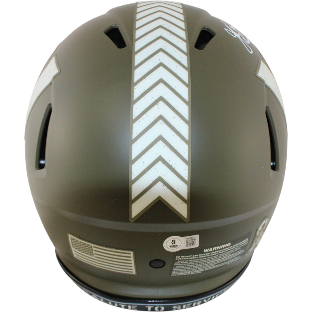 John Riggins Autographed Washington Commanders Pro 22 STS Helmet Becke ...