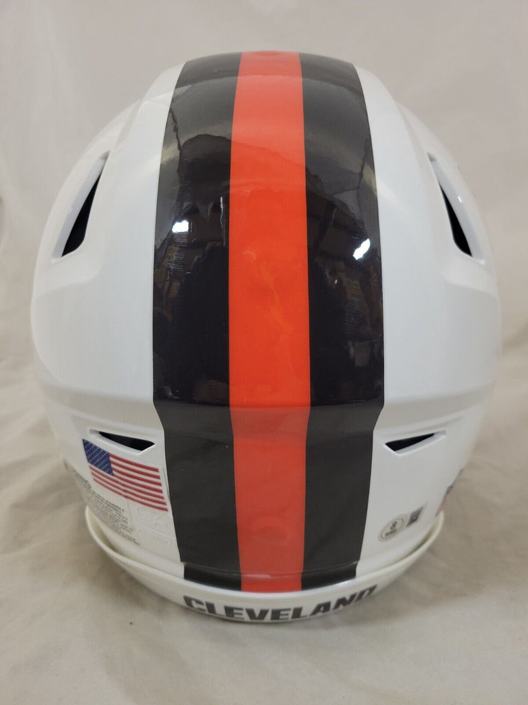 NICK CHUBB SIGNED CLEVELAND BROWNS ALTERNATE SPEEDFLEX AUTHENTIC HELME ...