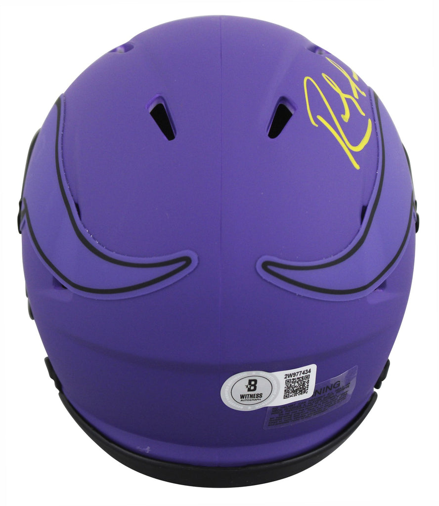 Vikings Randy Moss Authentic Signed Rave Speed Mini Helmet W/ Case BAS ...
