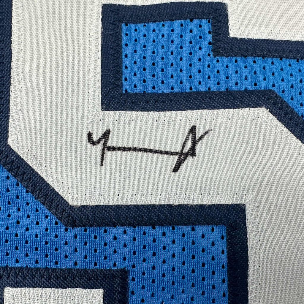 Autographed/Signed Armando Bacot UNC North Carolina Blue Jersey Becket ...
